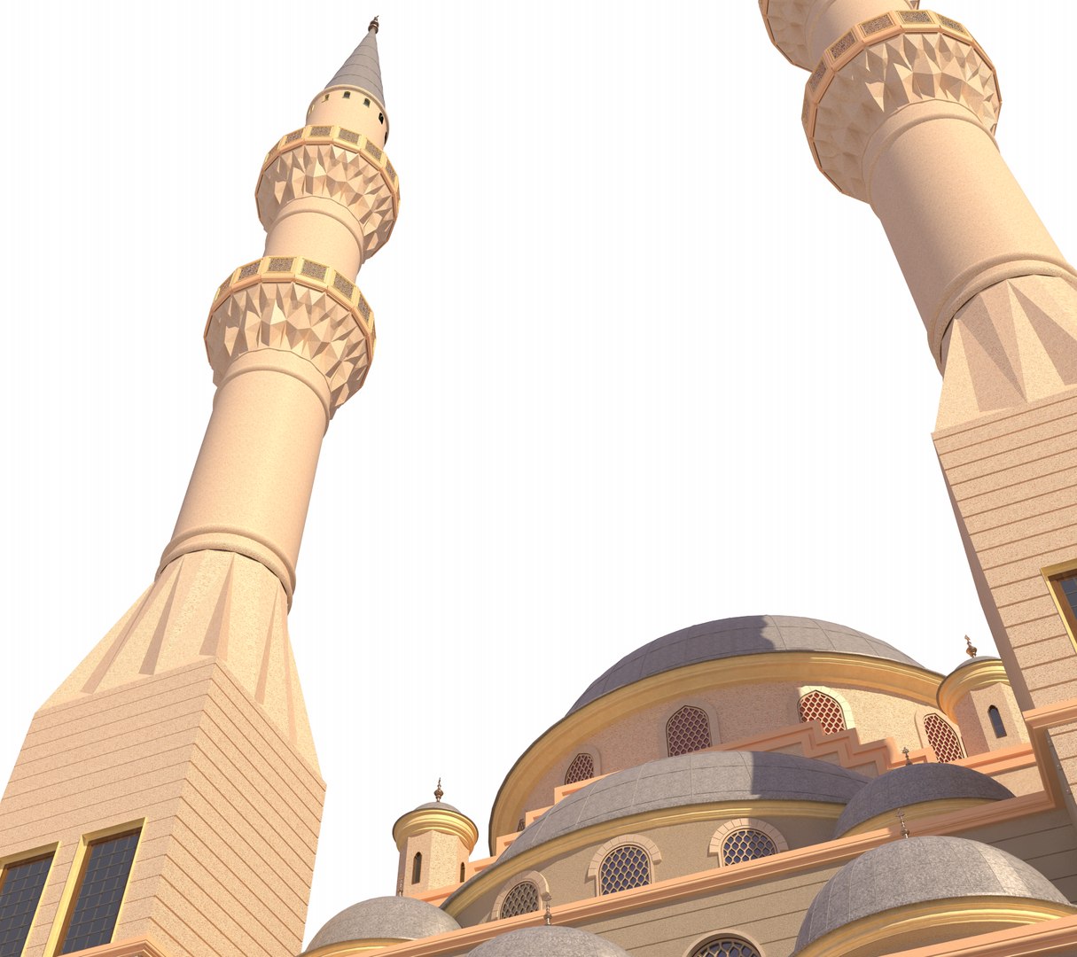 Ottoman Mosque 3d Model