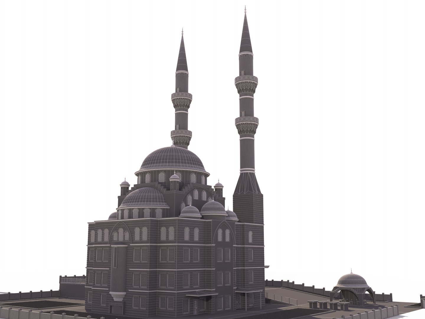 Ottoman Mosque 3d Model