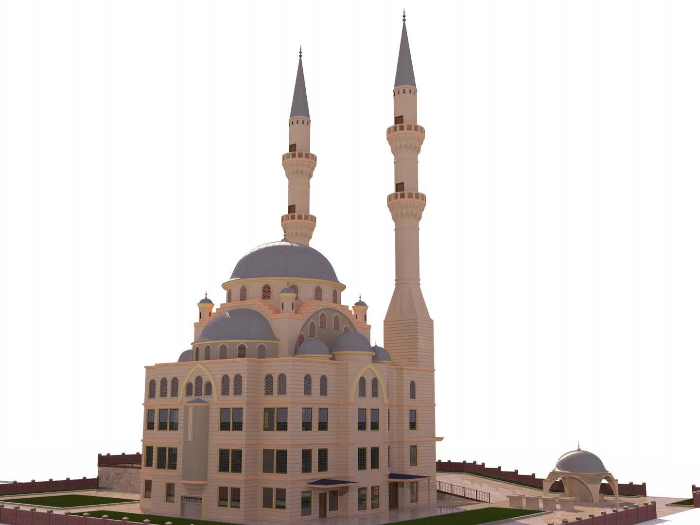 Ottoman Mosque 3d Model