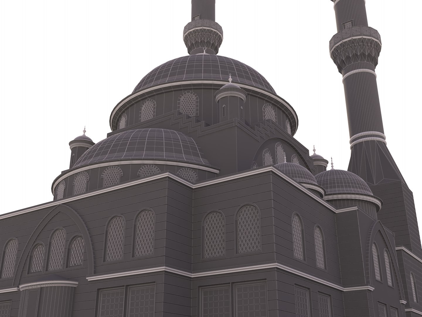 ottoman mosque 3d model