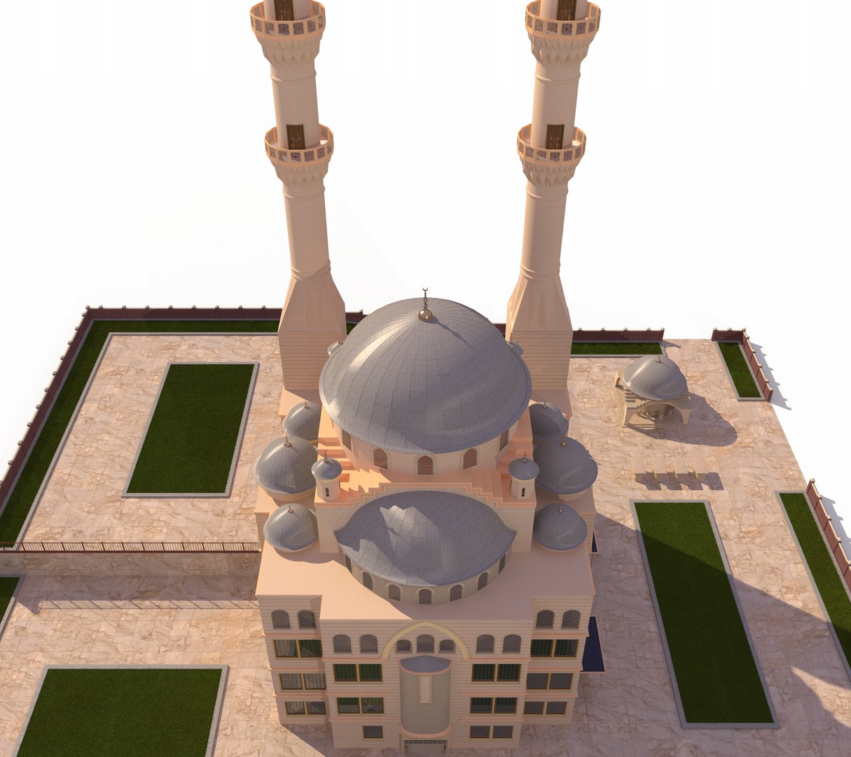 Ottoman Mosque 3d Model