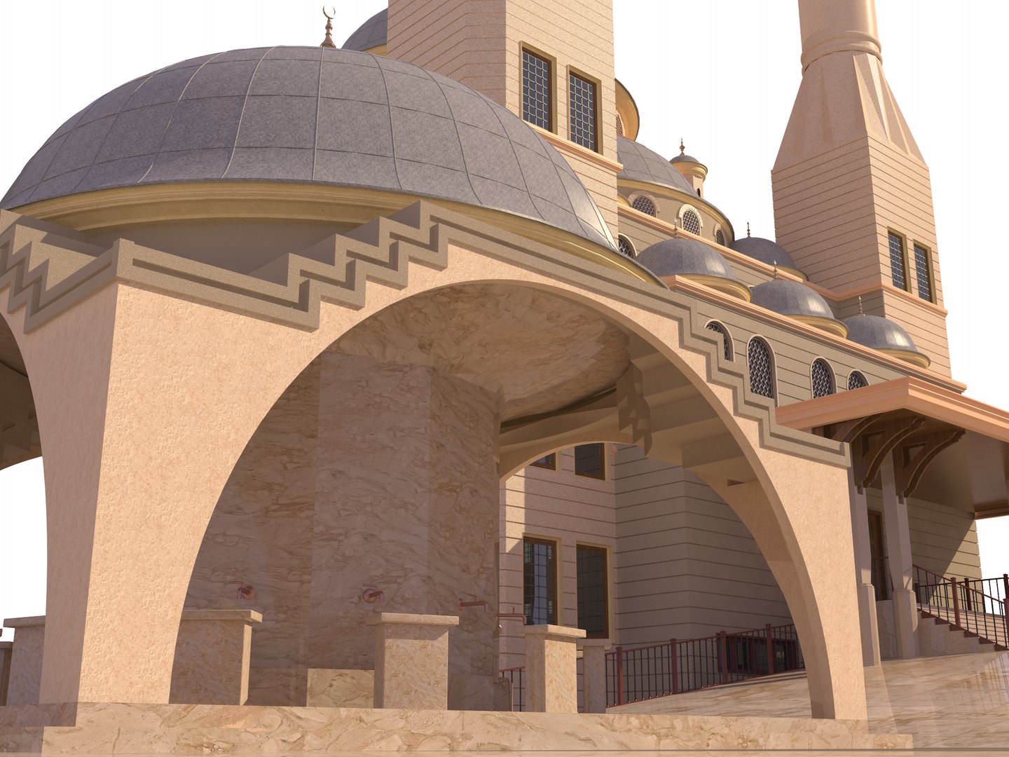 Ottoman Mosque 3d Model