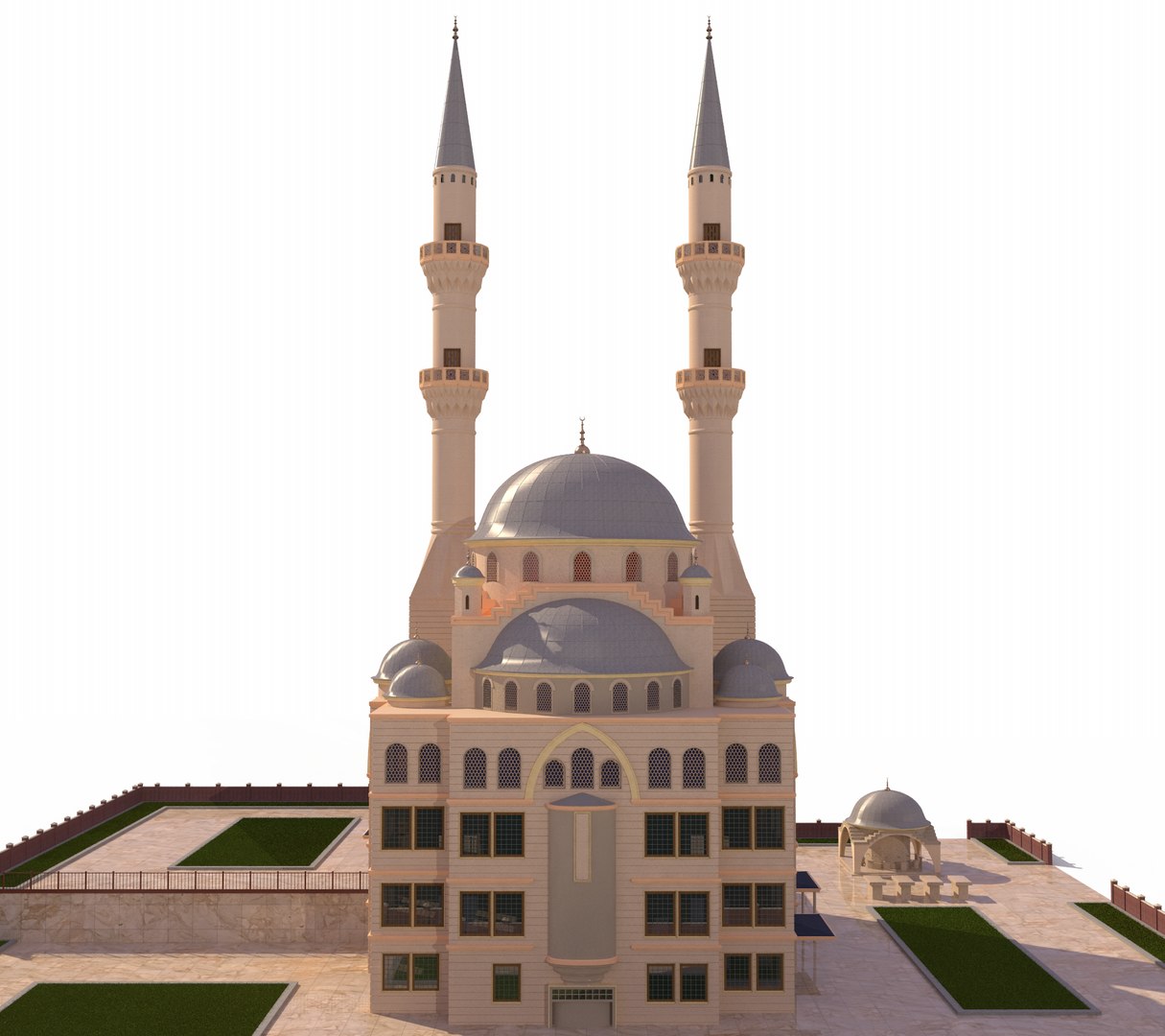 Ottoman Mosque 3d Model
