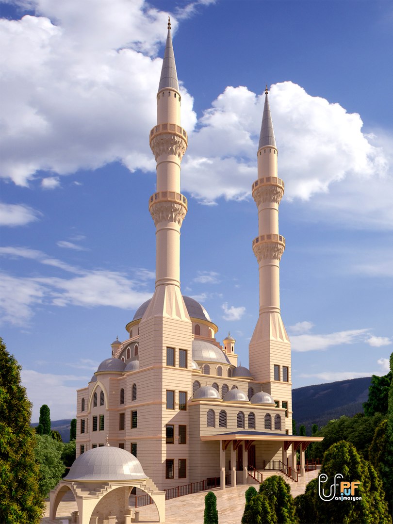 Ottoman Mosque 3d Model