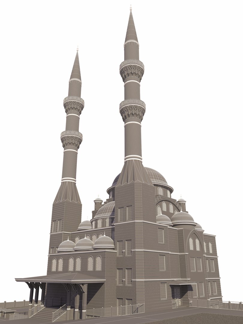 Ottoman Mosque 3d Model