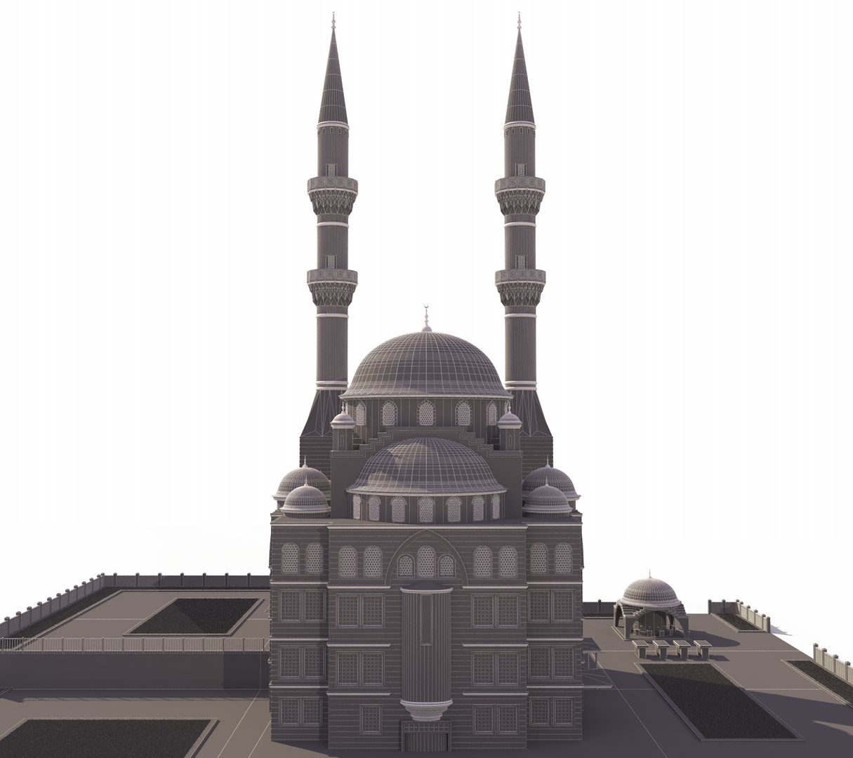 Ottoman Mosque 3d Model