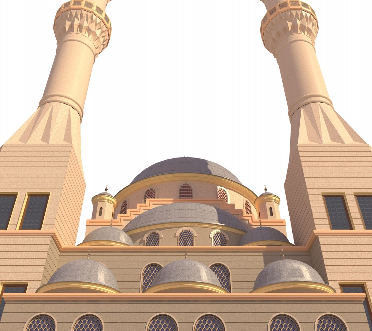 Ottoman Mosque 3d Model