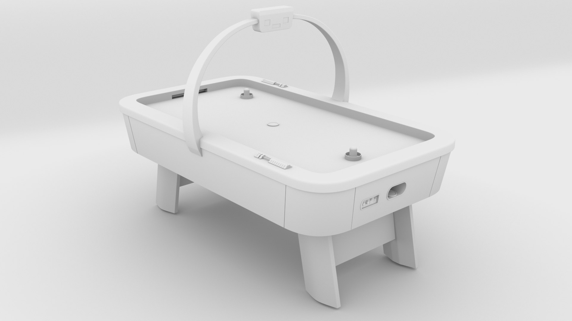 Real Air Hockey Table 3D Model - TurboSquid 1386290