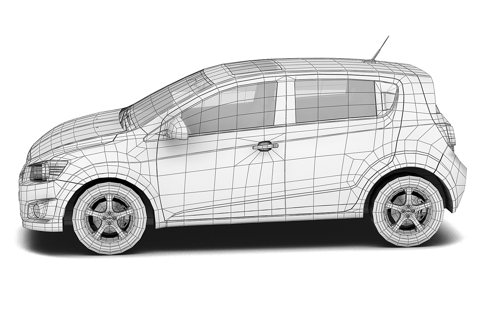 Chevrolet 2012 Sonic 3d Model