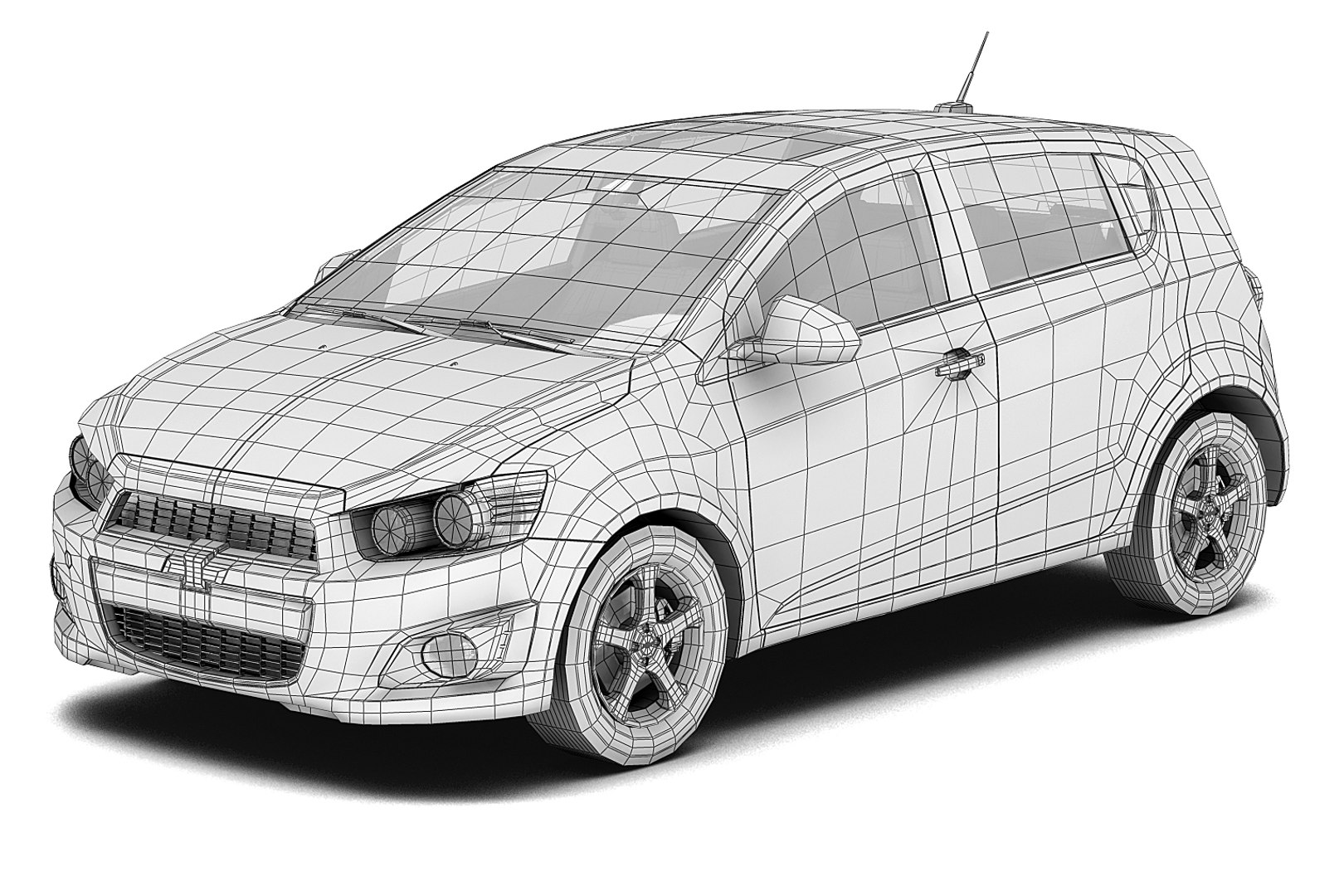 Chevrolet 2012 Sonic 3d Model
