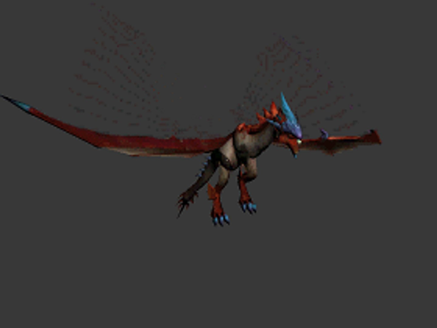 3d Dragon Simple Mobile Games Model