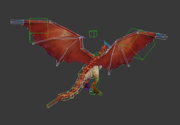 3d dragon simple mobile games model