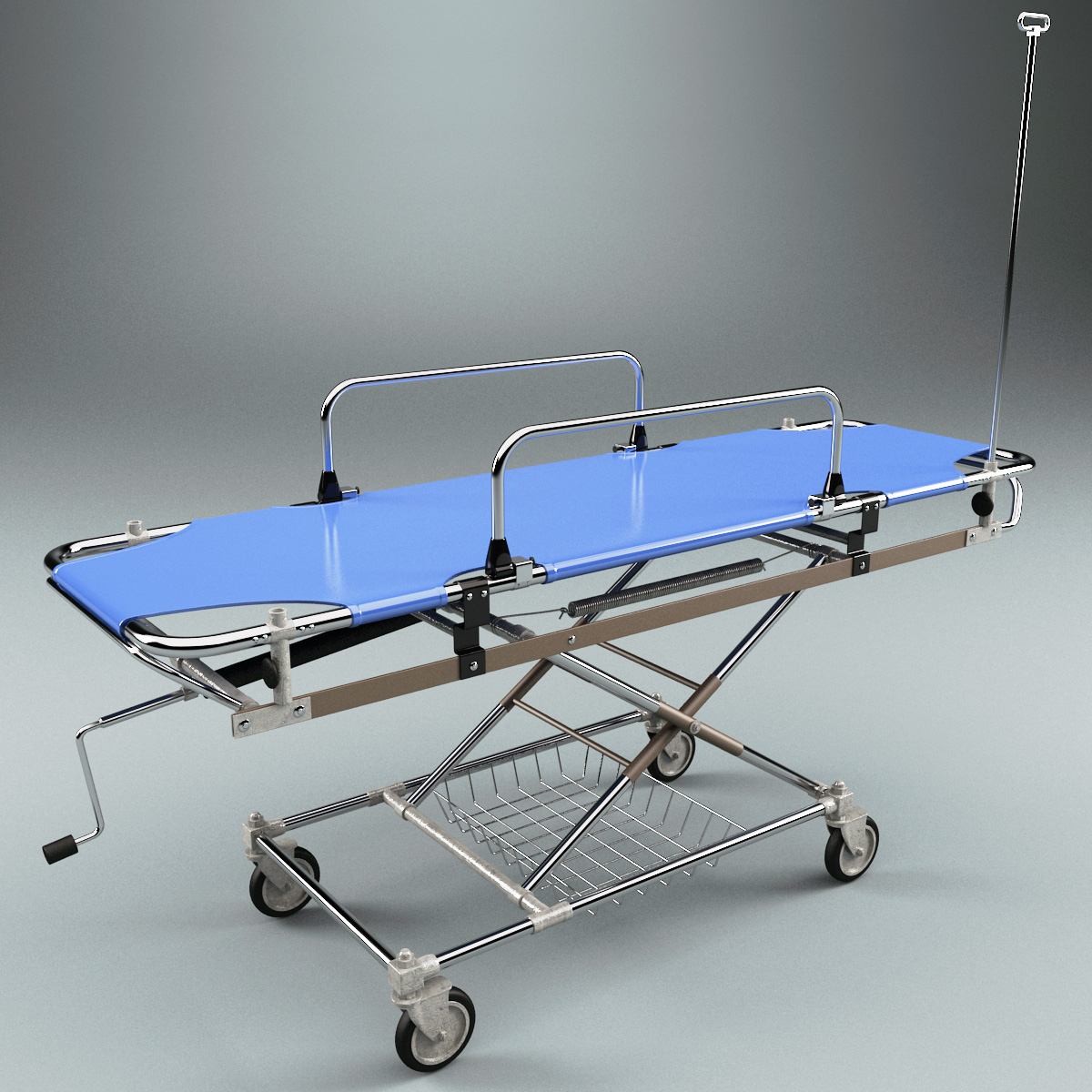 stretchers set ambulance 3d obj
