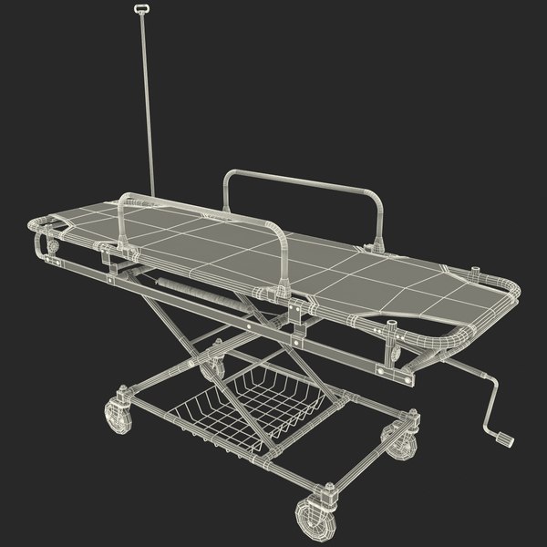 stretchers set ambulance 3d obj