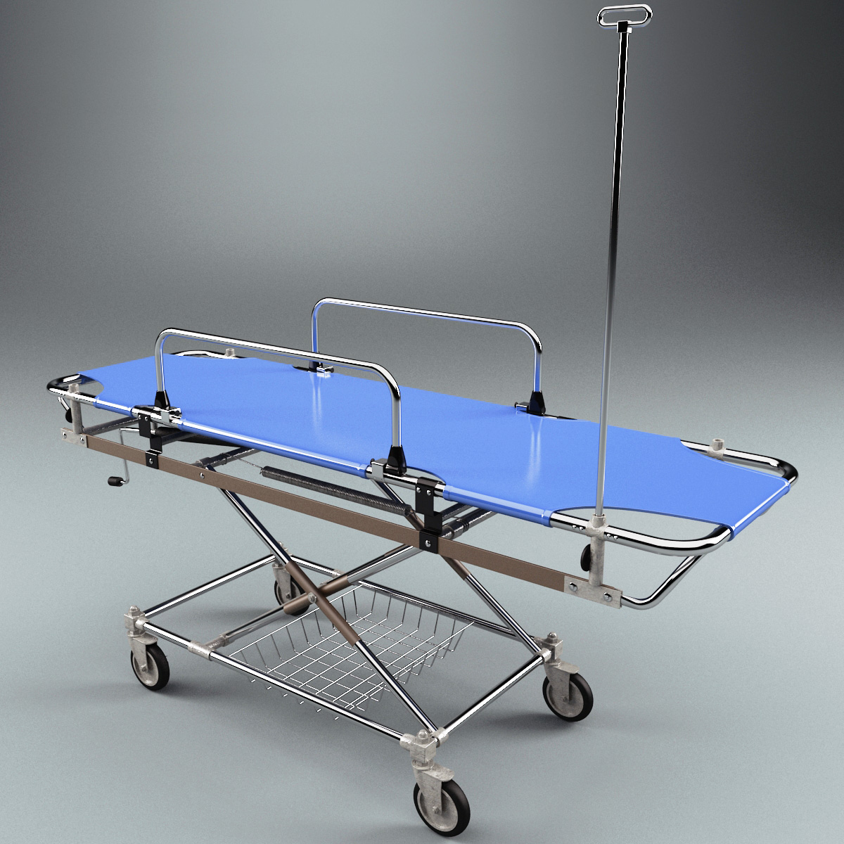 stretchers set ambulance 3d obj