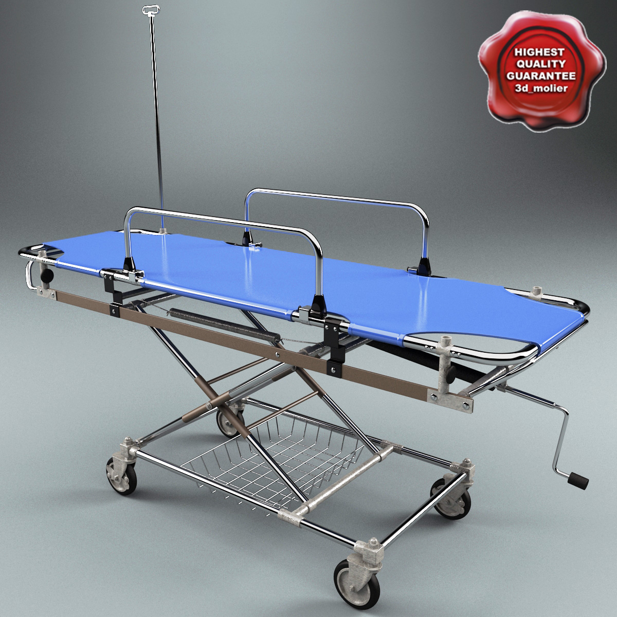 stretchers set ambulance 3d obj