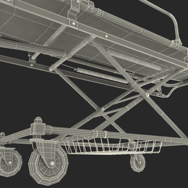 stretchers set ambulance 3d obj