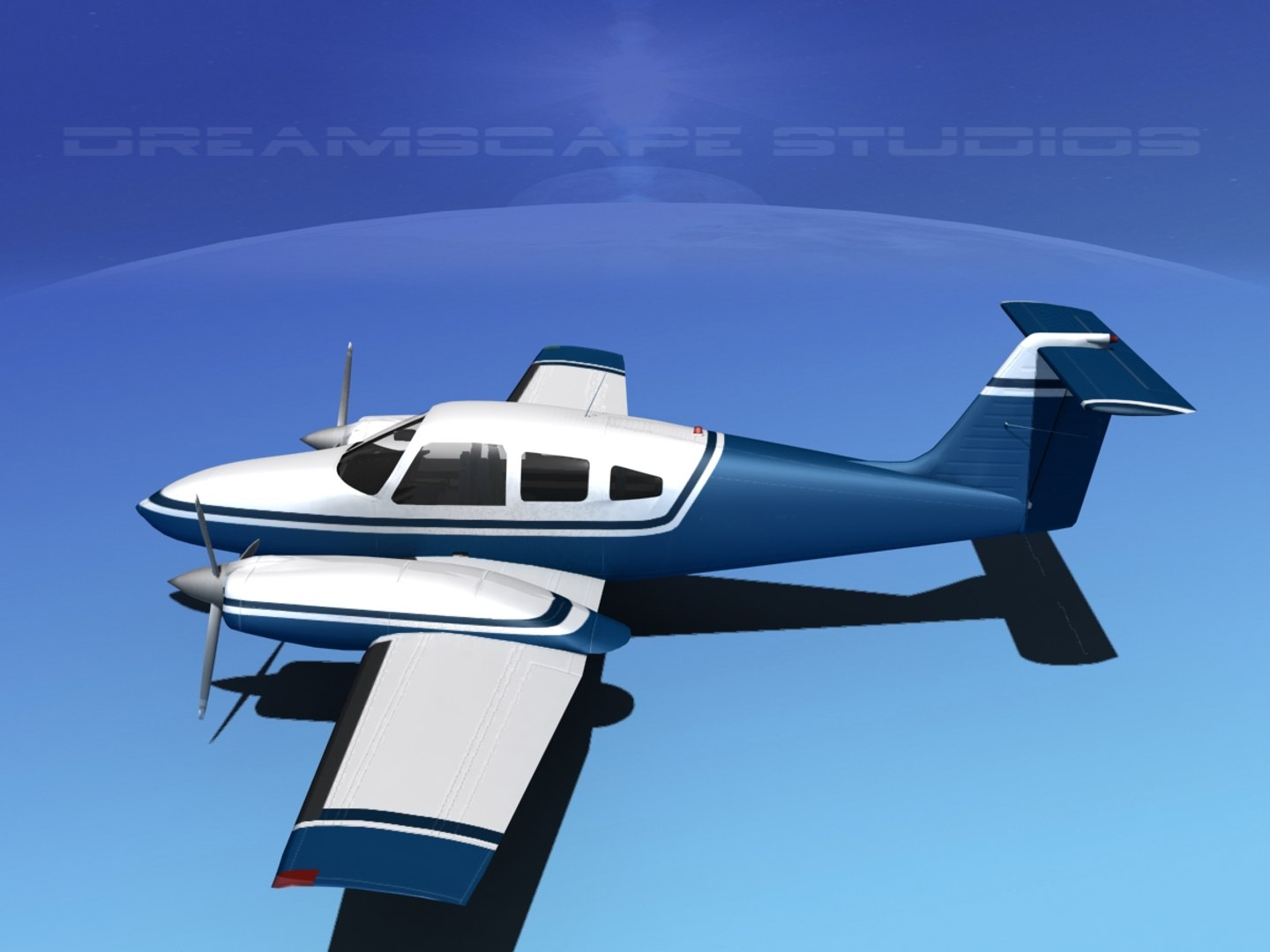 Piper Seminole Pa-44-180 3d Model