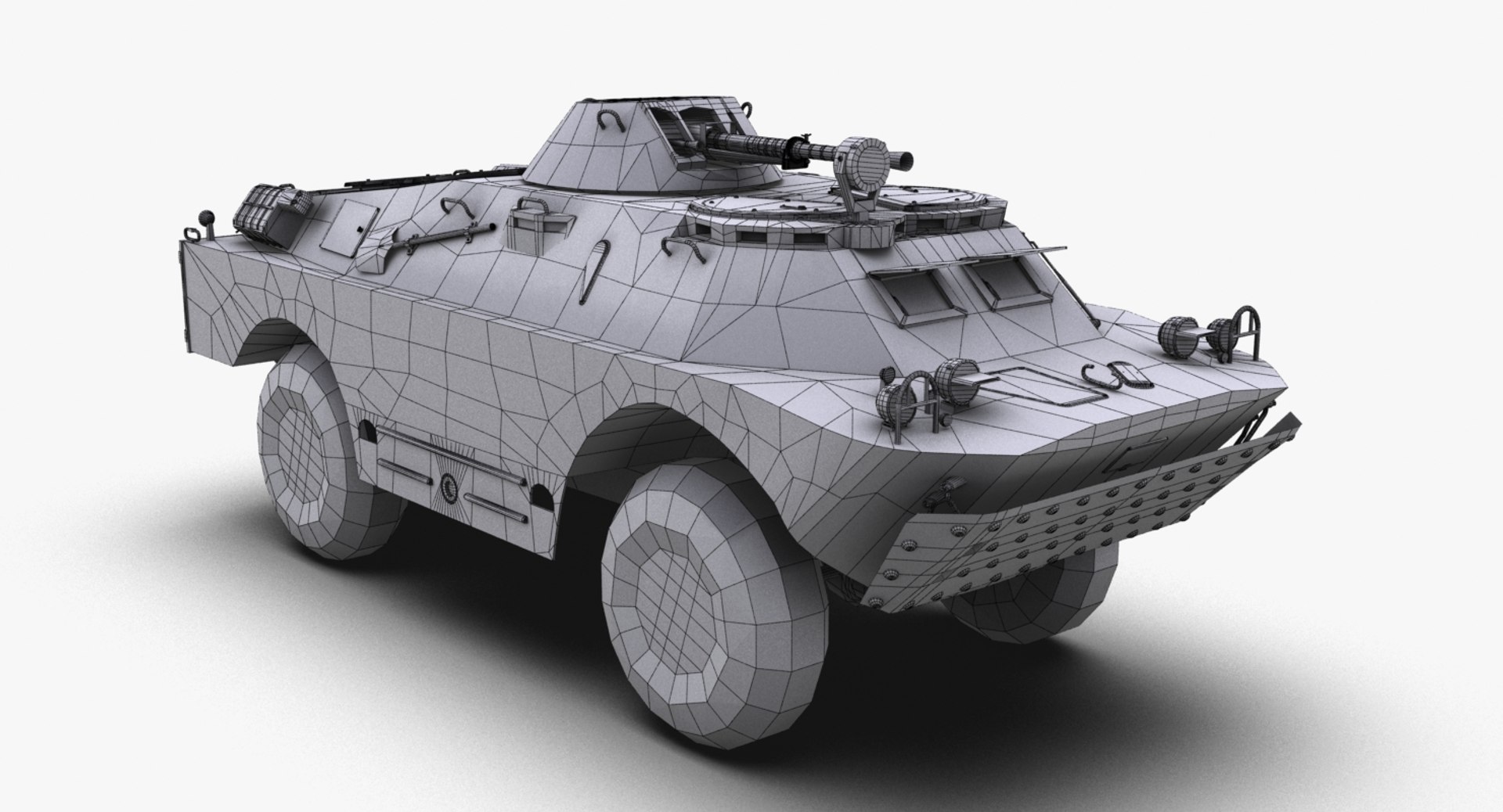 3d Russian Brdm-2 Armored