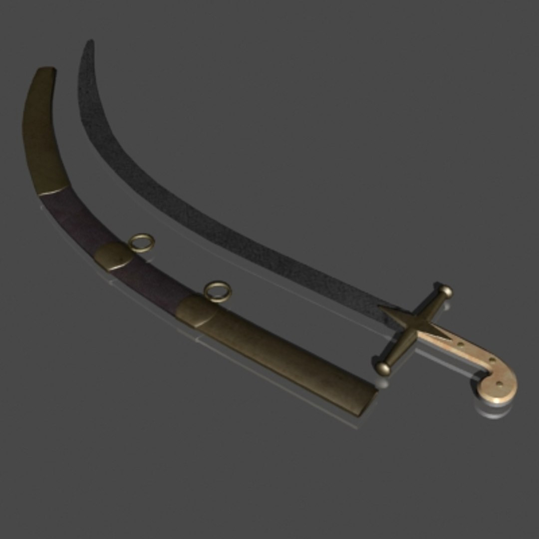Scimitar Shamshir Persian 3d Model