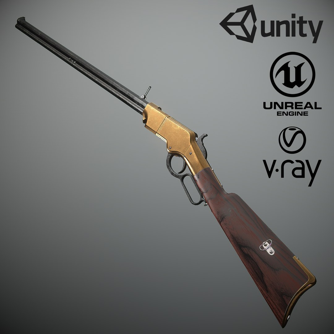 Henry Rifle 3D Model - TurboSquid 1328784