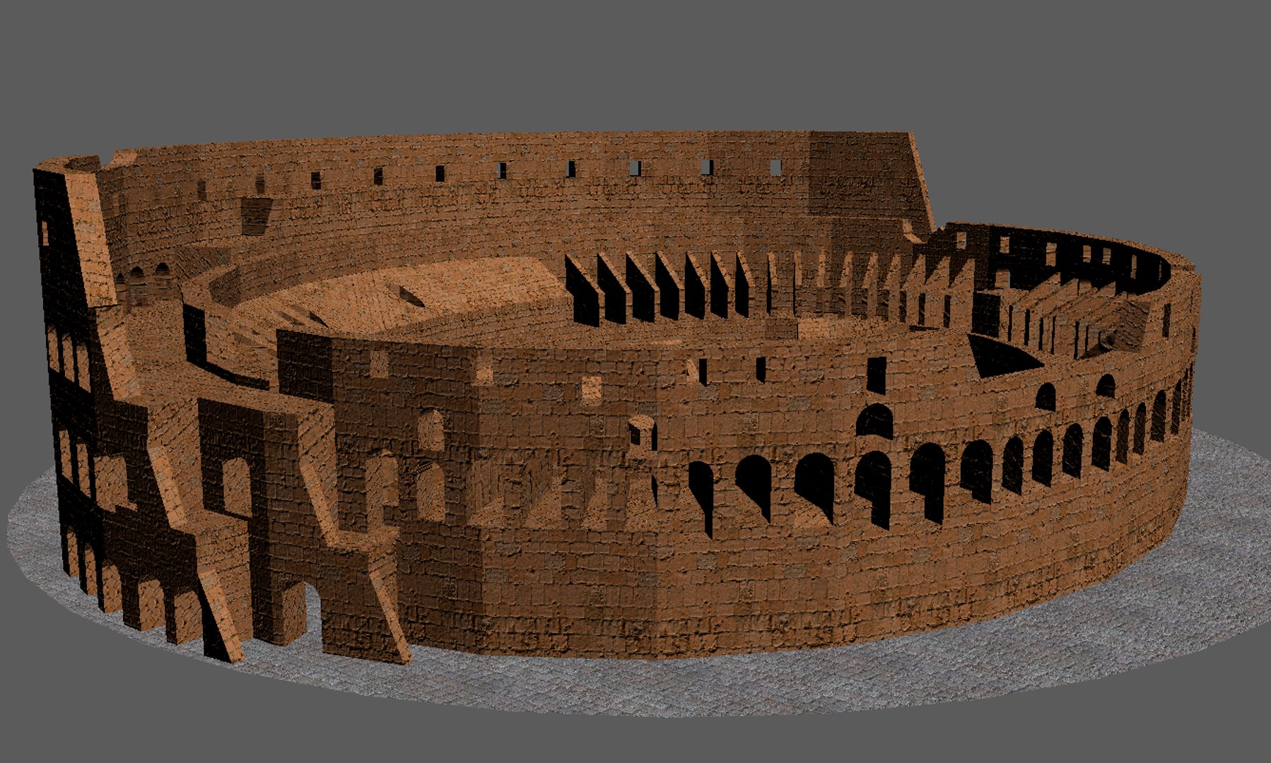 3d Model Rome Colosseum