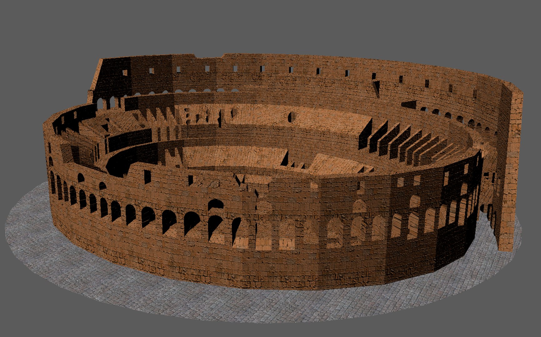 3d Model Rome Colosseum