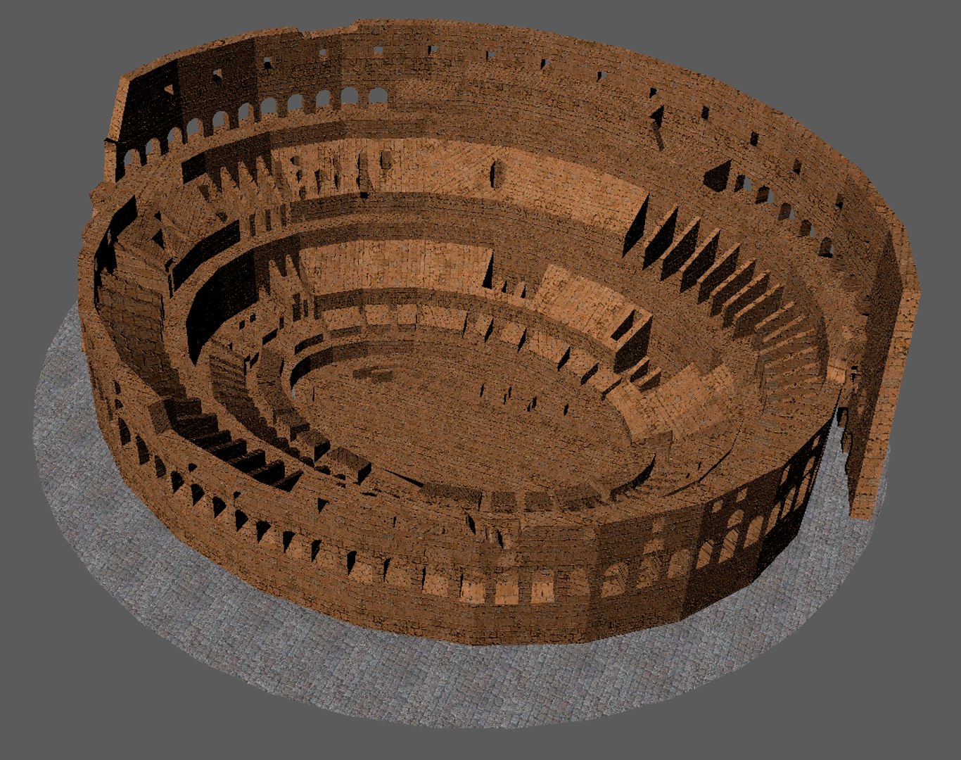 3d Model Rome Colosseum