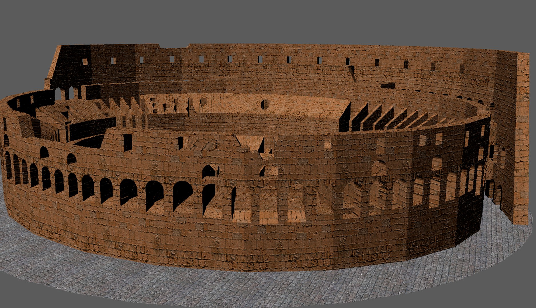 3d Model Rome Colosseum