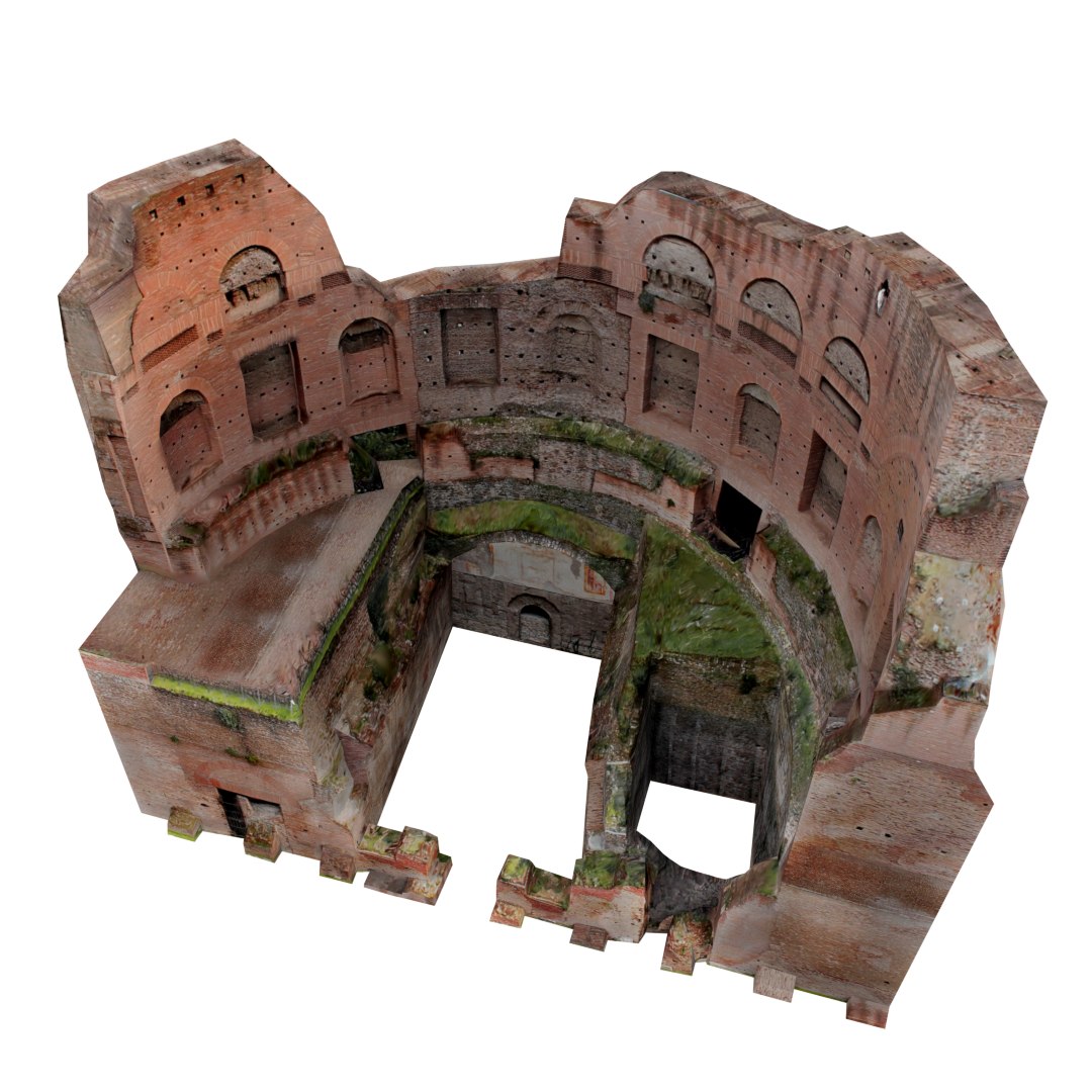3d model roman building