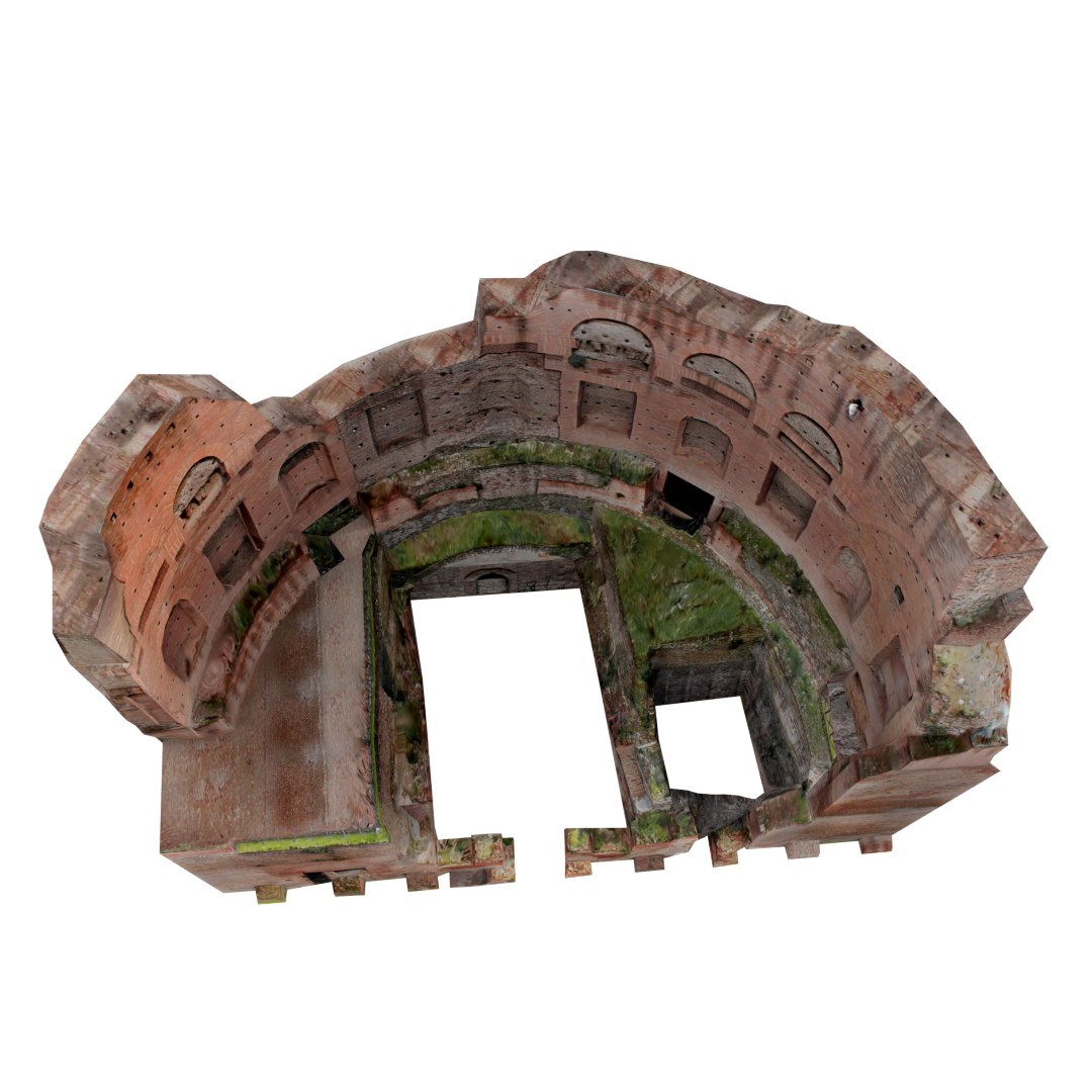 3d model roman building