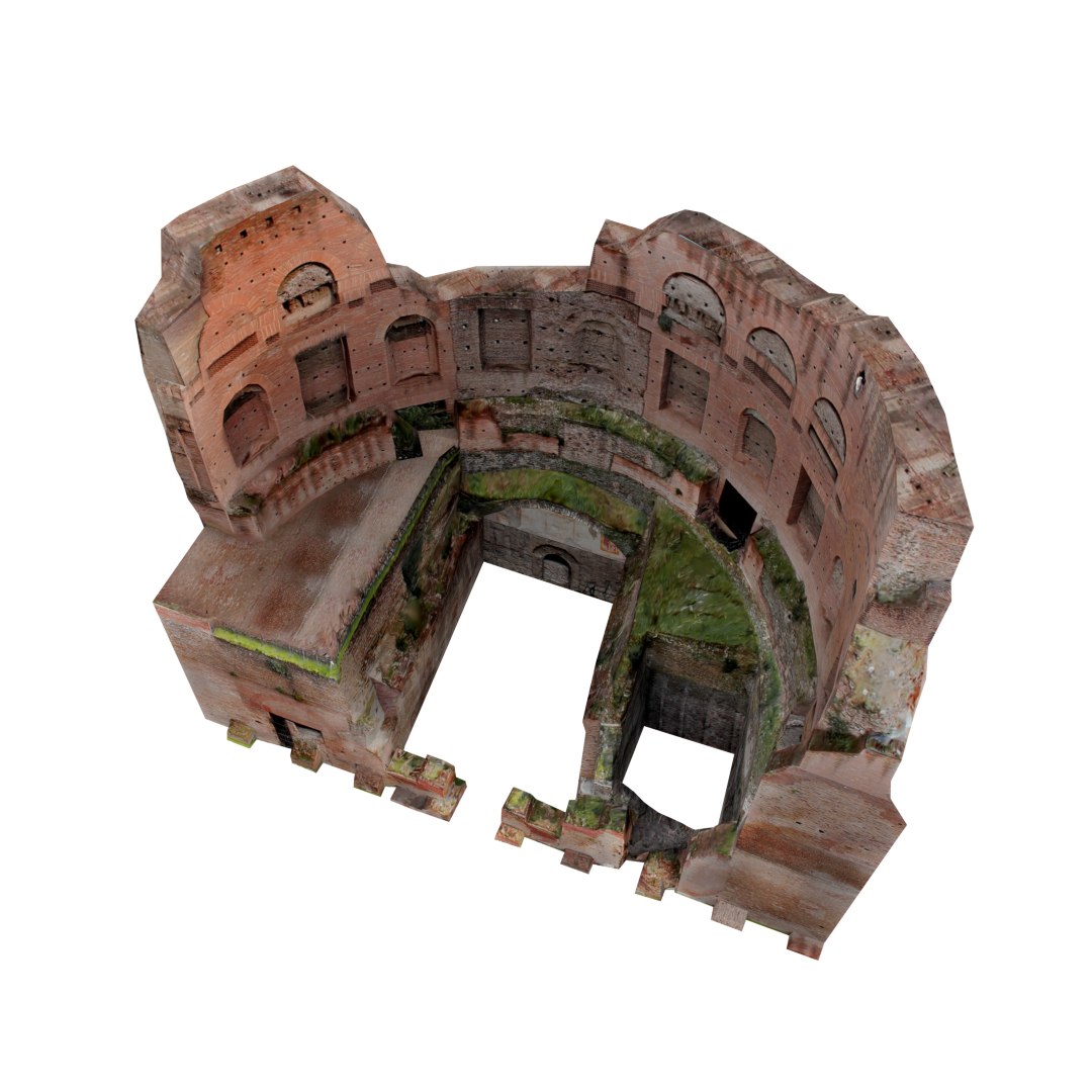 3d model roman building