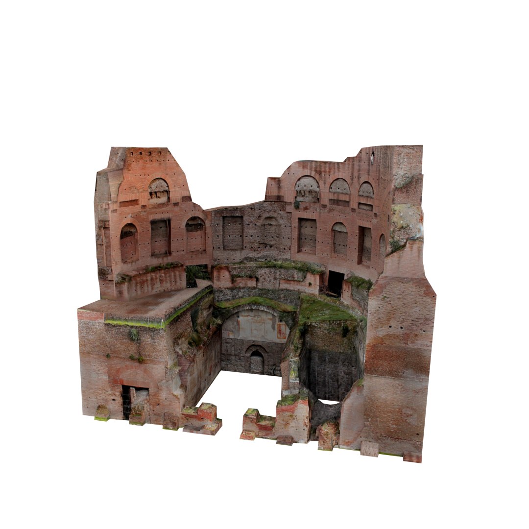 3d model roman building
