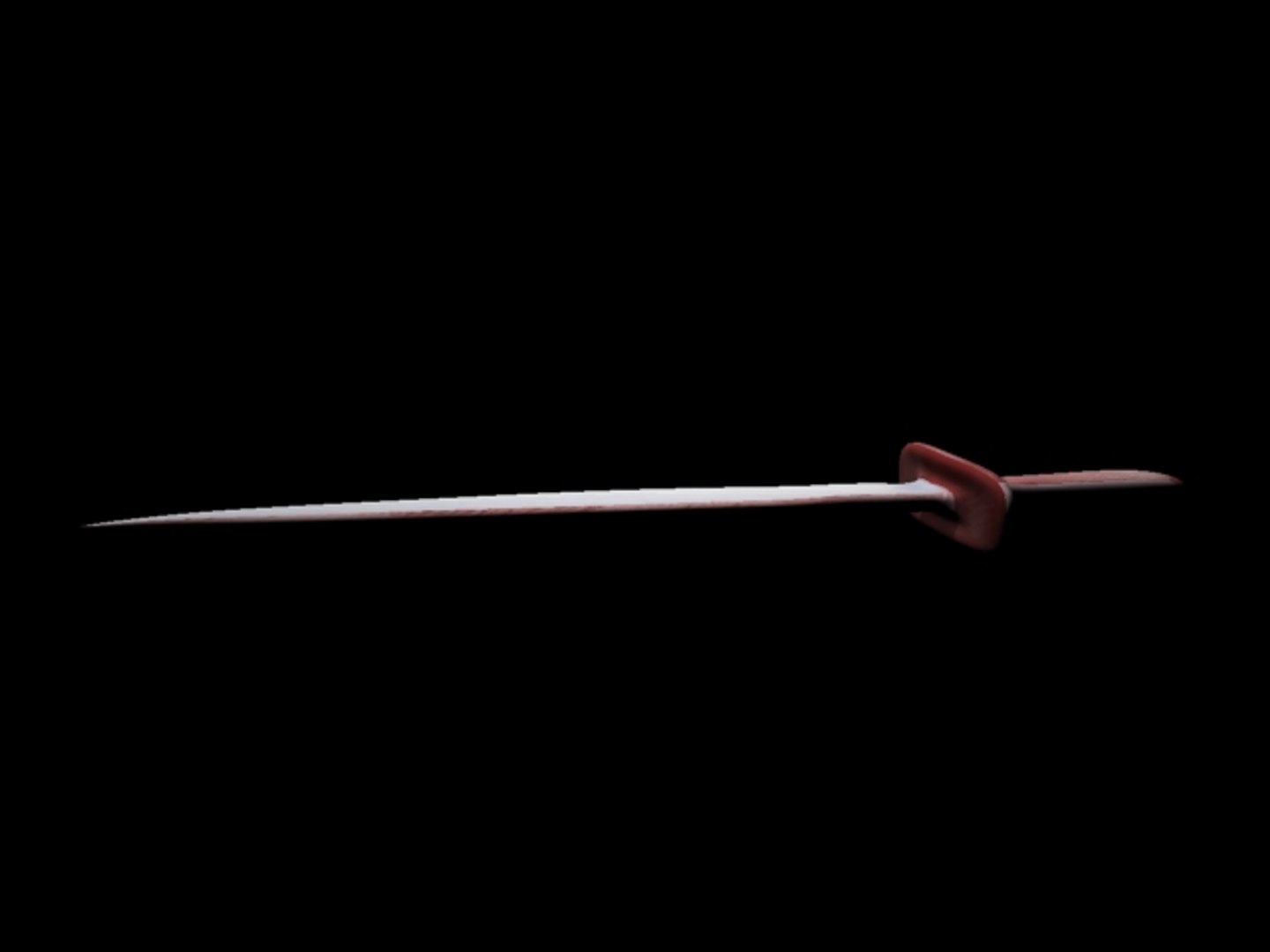 3d model sword modeled