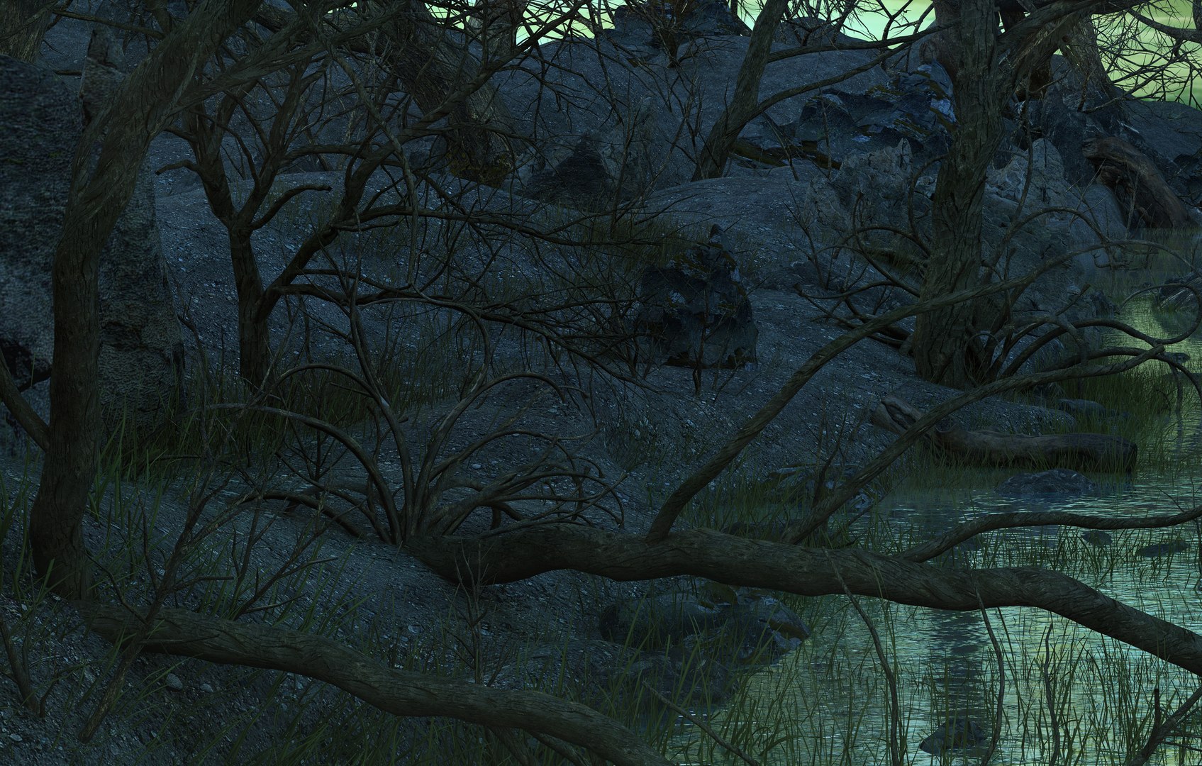 3D Sci-fi Swamp - TurboSquid 1461241