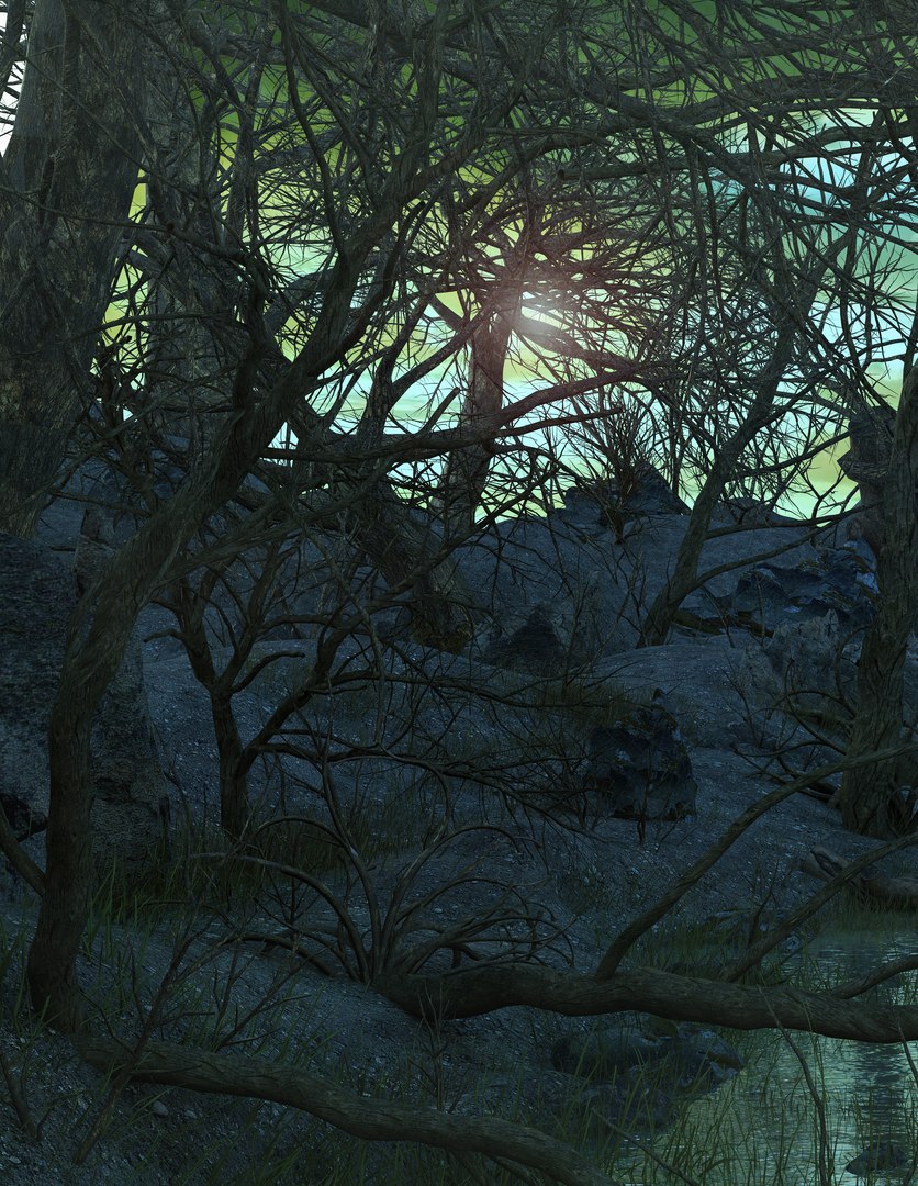 3D Sci-fi Swamp - TurboSquid 1461241