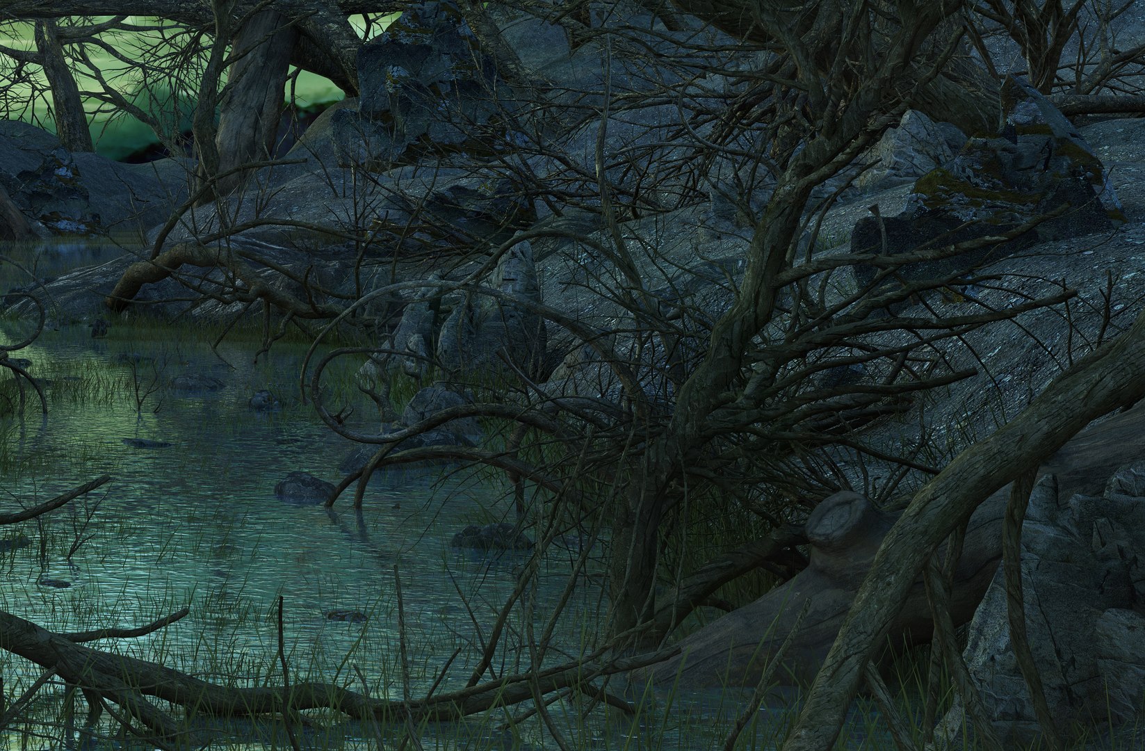 3D Sci-fi Swamp - TurboSquid 1461241