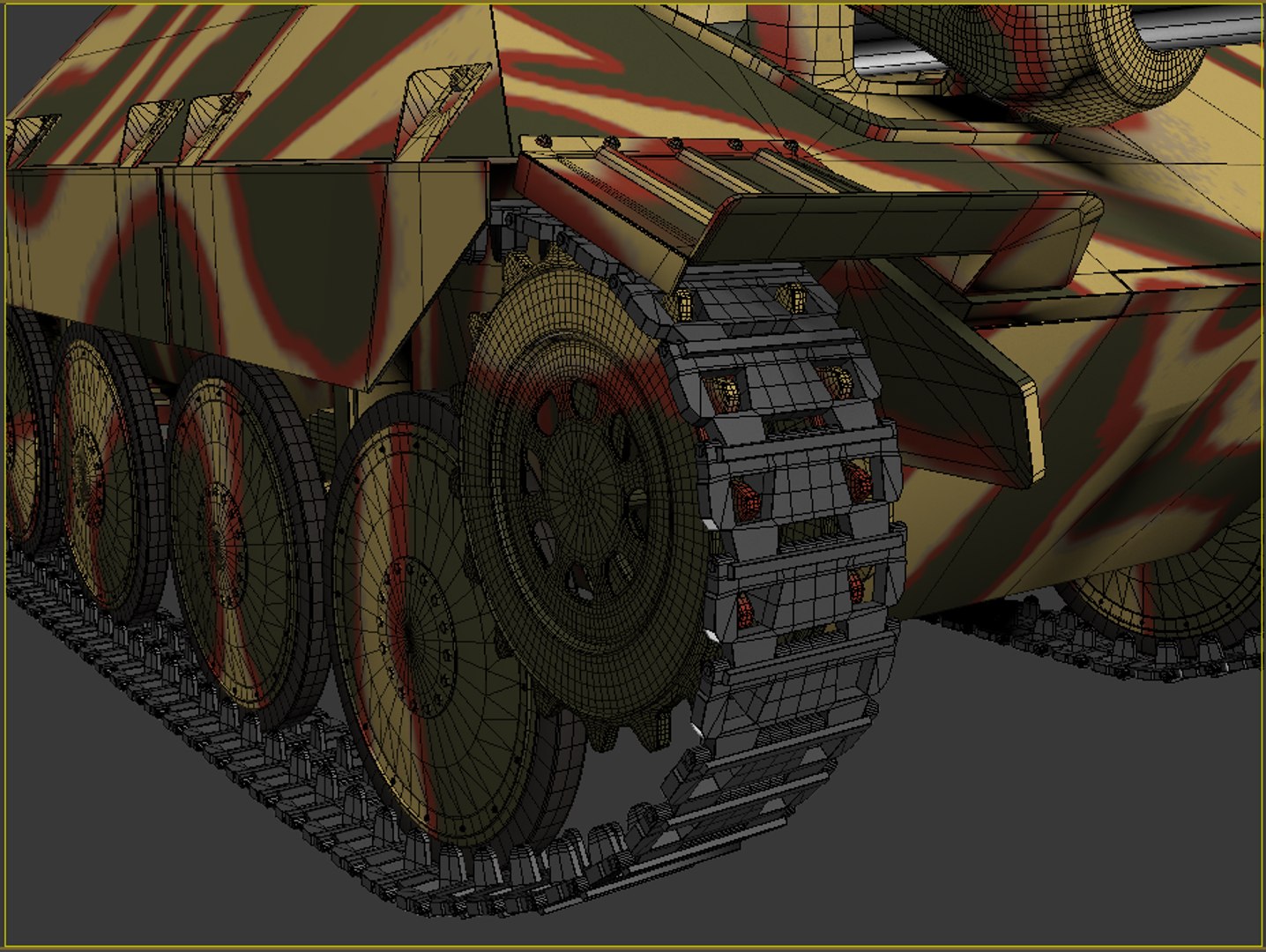 3d Jagdpanzer 38 Hetzer German Tank