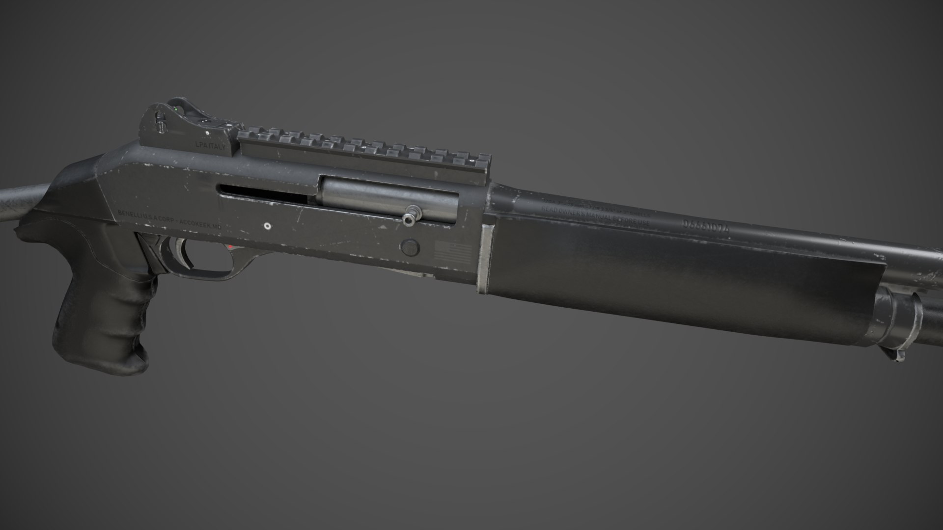 3D m1014 shotgun model - TurboSquid 1576187