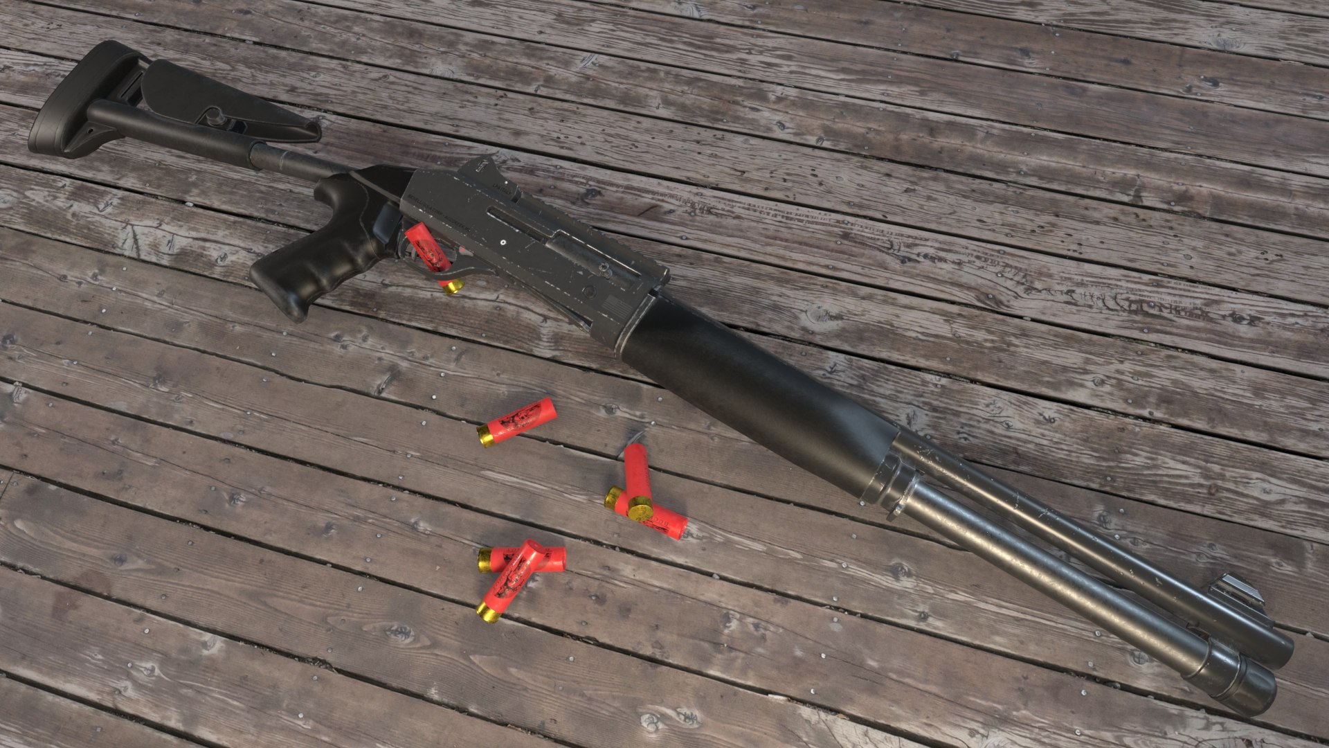 3D m1014 shotgun model - TurboSquid 1576187