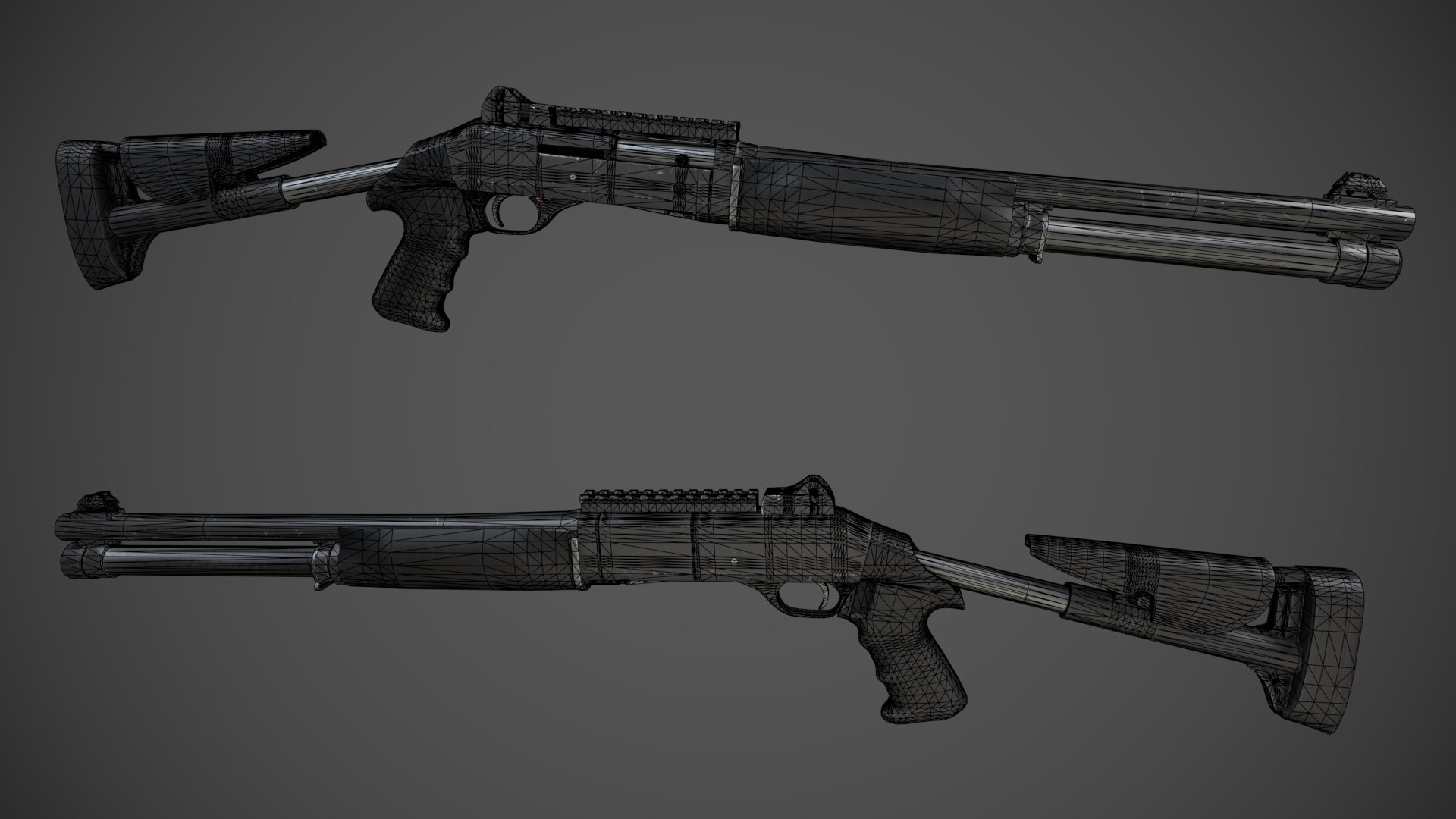 3D m1014 shotgun model - TurboSquid 1576187