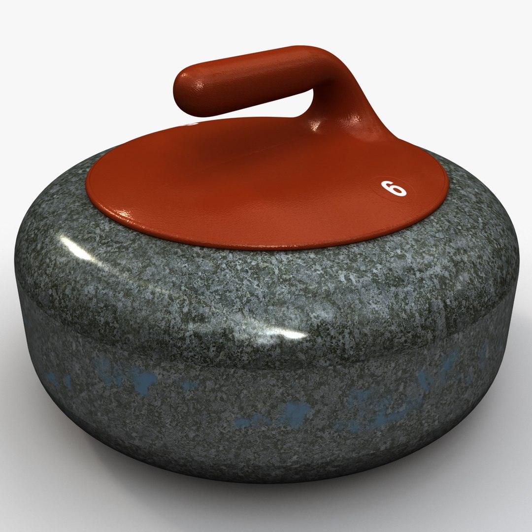 Curling Stone Red
