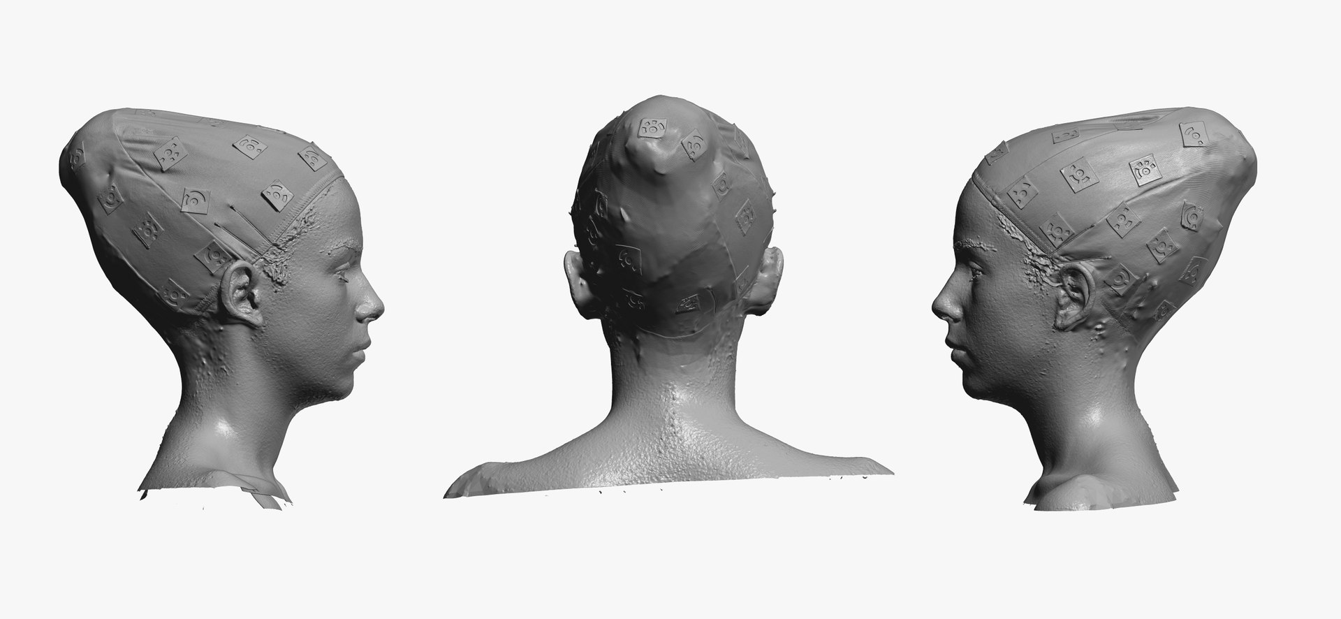 Rhea Human Head Cross-eyed 3D Model - TurboSquid 1673504