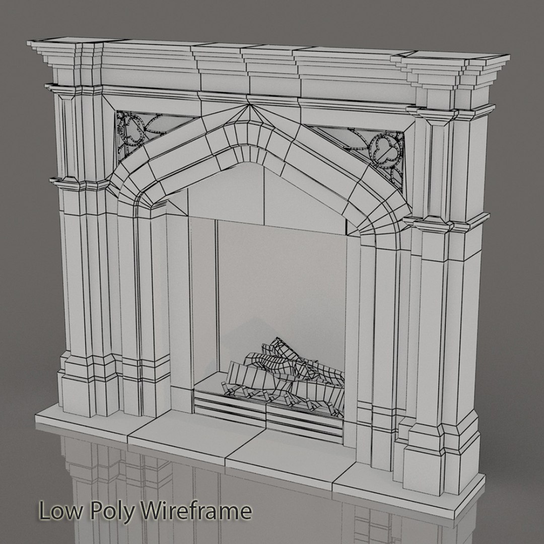 marble mantle 3d max