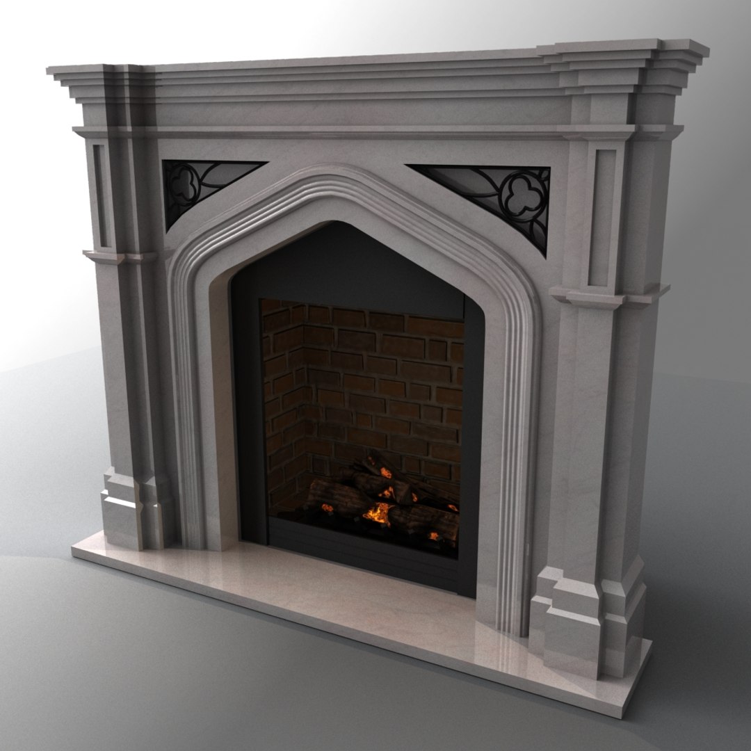 marble mantle 3d max