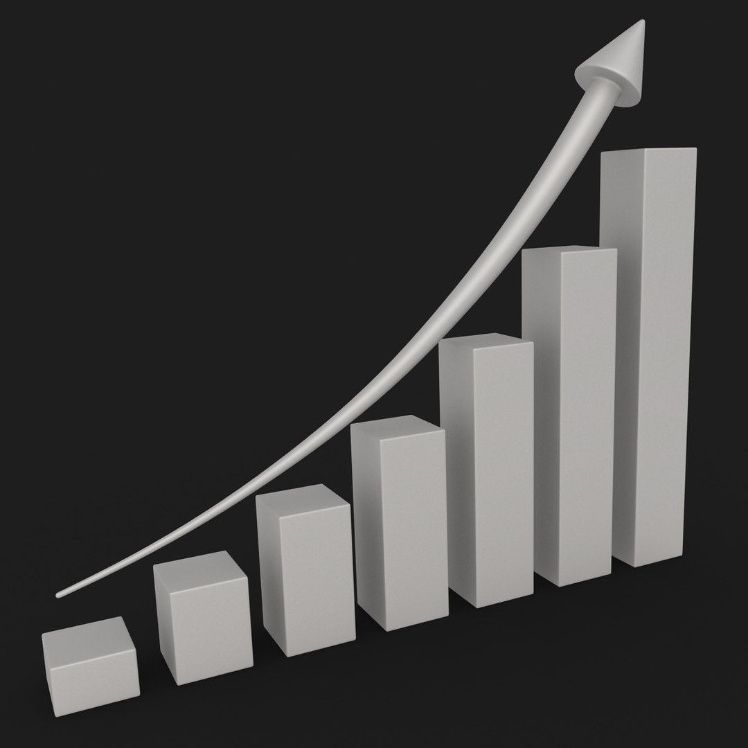 3d Model Trend Arrow 03