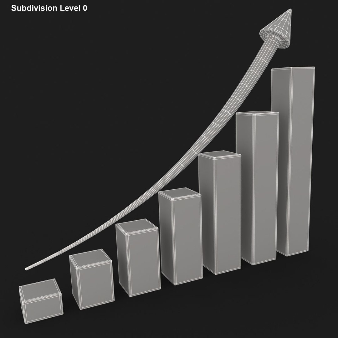 3d Model Trend Arrow 03