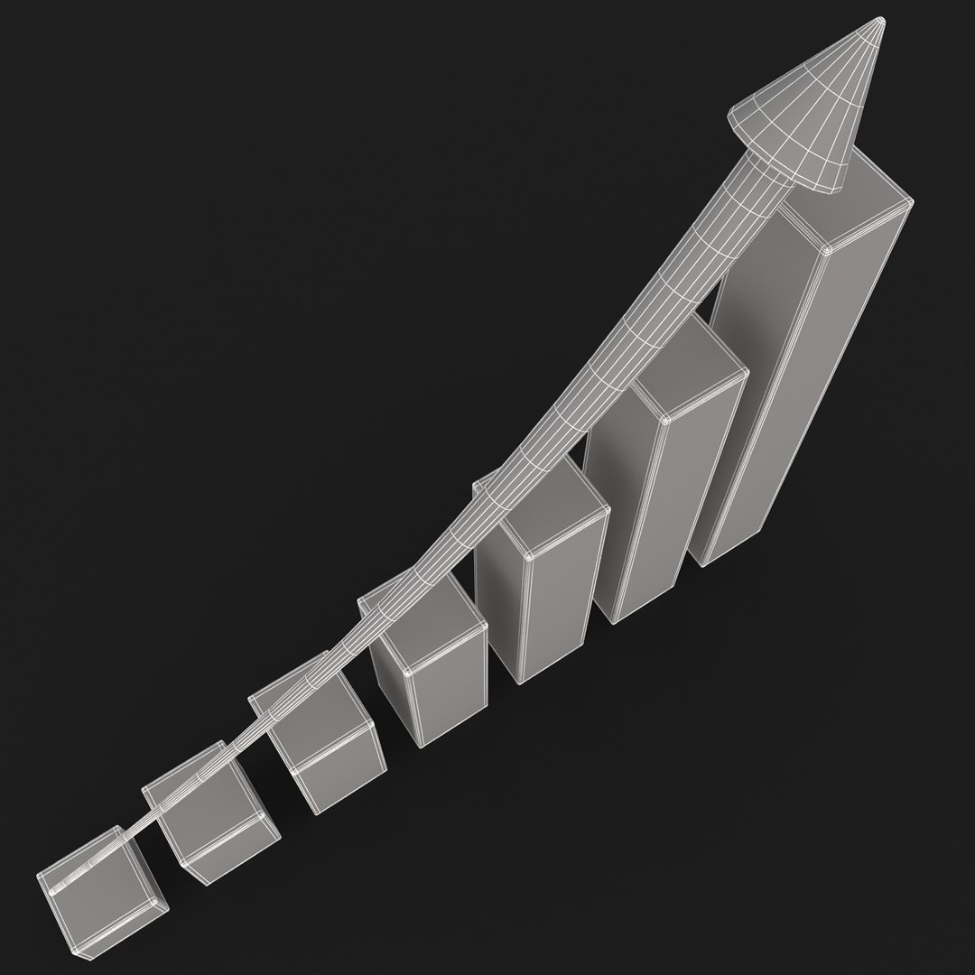 3d Model Trend Arrow 03