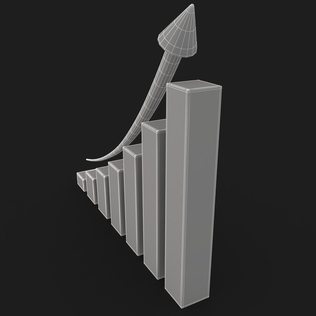 3d Model Trend Arrow 03
