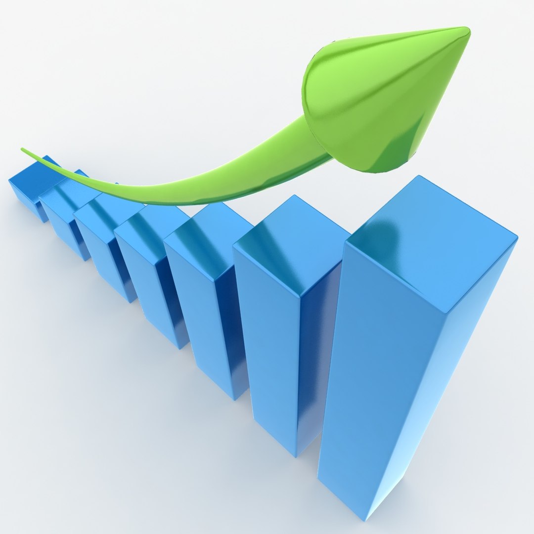 3d Model Trend Arrow 03